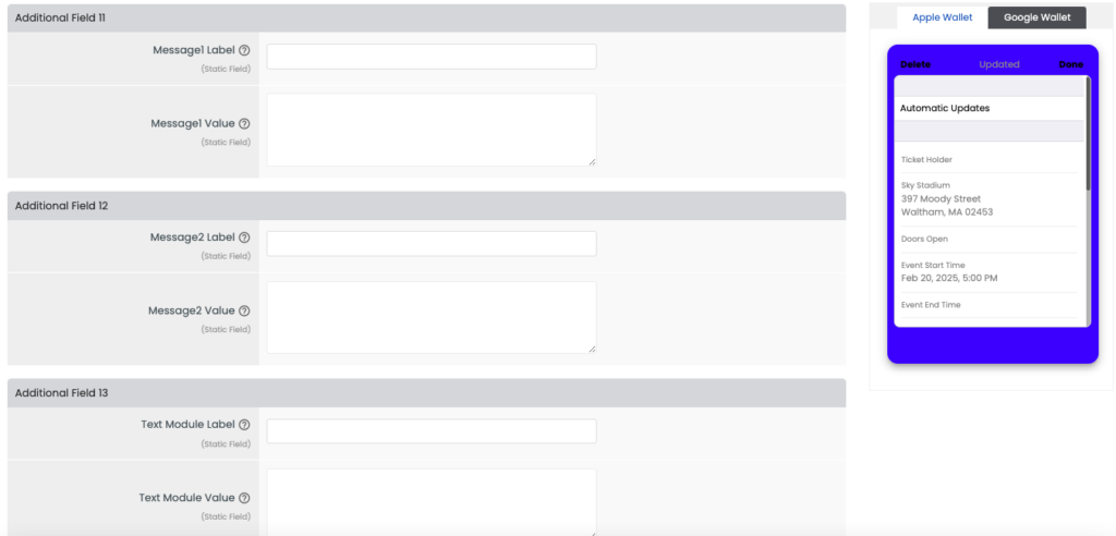 Creating a Pass Template for an Event Ticket - Wallet That