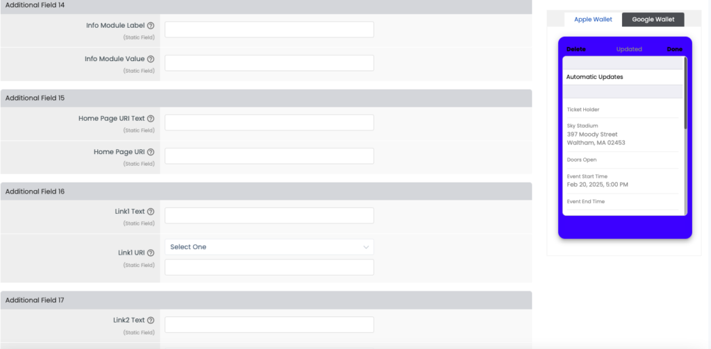 Creating a Pass Template for an Event Ticket - Wallet That