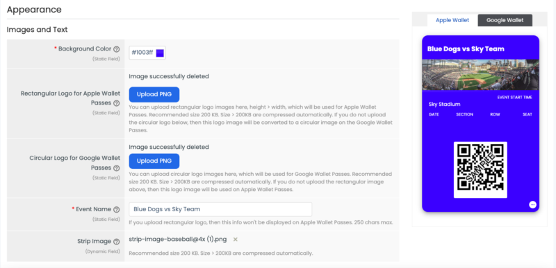 Creating a Pass Template for an Event Ticket - Wallet That