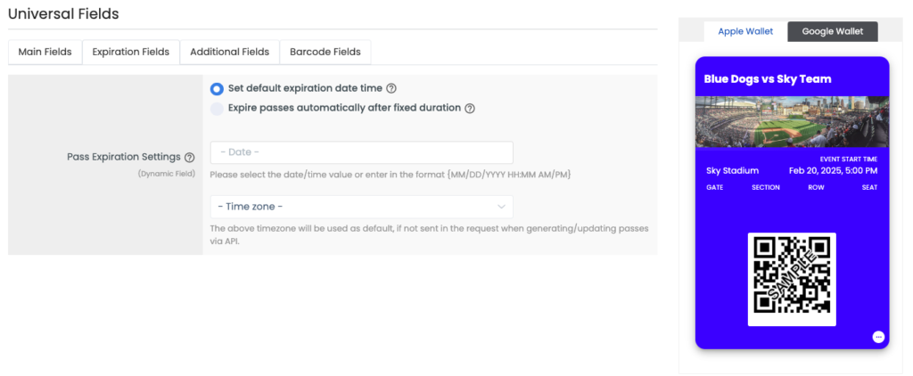 Creating a Pass Template for an Event Ticket - Wallet That