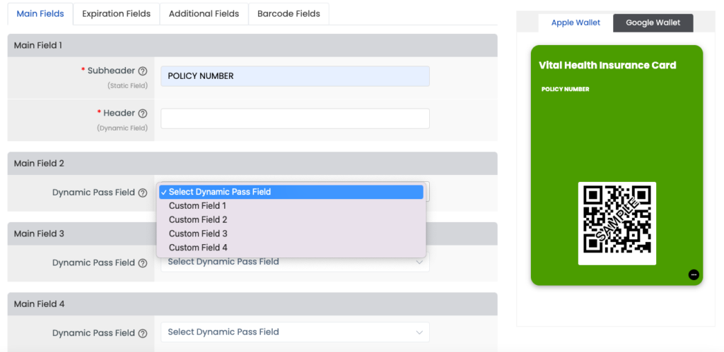 Creating a Pass Template for a Generic Pass - Wallet That